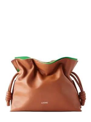 Loewe LOEWE Flamenco Layers Medium Clutch Tan