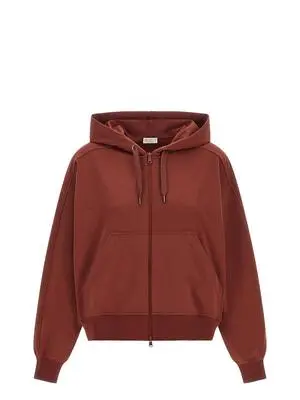 Brunello Cucinelli Brunello Cucinelli Textured Stretch Cotton Jersey Hoodie Multicolor