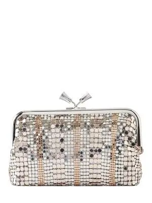 ANYA HINDMARCH Anya Hindmarch Maud Tassel Chainmail Clutch Silver