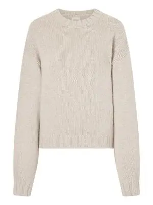 Khaite Gemma Cashmere Crew Neck Sweater - Neutrals
