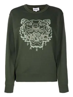 Kenzo Tiger Head Logo Sweatshirt - Black