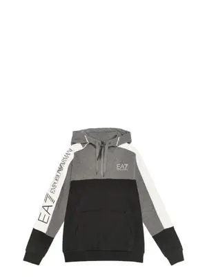 Giorgio Armani Hooded Long Sleeve Hoodie - Black