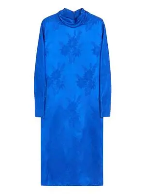 Valentino Garavani Floral Jacquard Midi Dress - Blue
