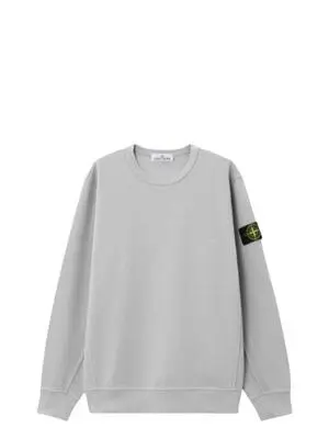 Stone Island Regular-fit Crewneck Sweatshirt With Badge - Grey