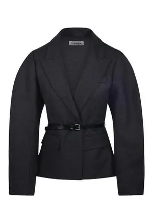 P.a.r.o.s.h Belted Blazer - Black