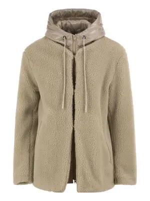 Herno Drawstring Hooded Padded Jacket - Nude
