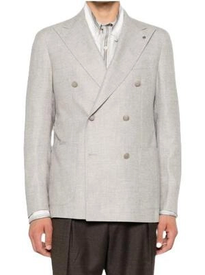 Tagliatore Double-breasted Blazer - White