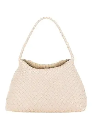 Dragon Diffusion Woven Shoulder Bag - Sand