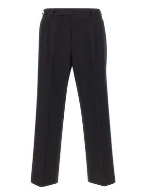 PT TORINO Tailored Pleated Trousers - Black