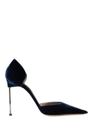 TOM FORD Velvet D'orsay Pumps With Metal Stiletto Heel - Black