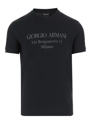 Giorgio Armani Short-sleeved T-shirt - Black