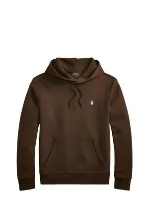Polo Ralph Lauren Double-knit Hoodie With Embroidered Pony - Brown