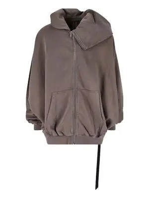 Rick Owens Oversized Zip Hoodie - Gray