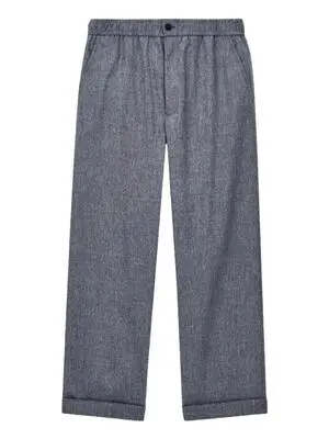 Giorgio Armani Pleated Wide-leg Trousers - Light Gray