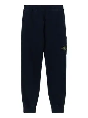 Stone Island Badge Logo Cargo Joggers - Blue