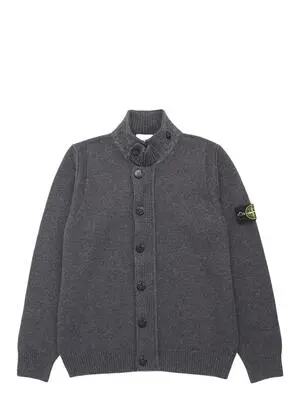 Stone Island Stone Island Long Sleeve Knit Cardigan Black