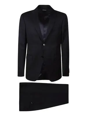 Zegna Single-breasted Suit - Blue
