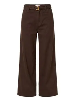 TWINSET Barrel Bull Belted Trousers - Black