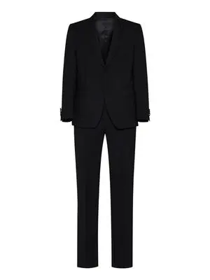 LARDINI Single-breasted Tailored Suit - Black