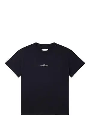 MAISON MARGIELA Logo-embroidered Cotton-jersey T-shirt - Black