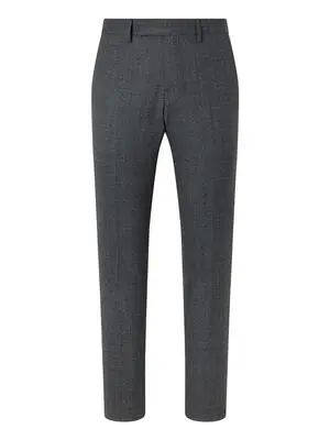 LARDINI Straight-leg Wool Suit Trousers - Gray