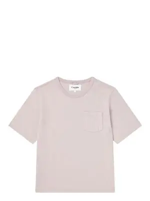 CORRIDOR Garment-dyed Cotton-jersey T-shirt - Pink