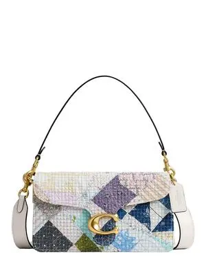 COACH Tabby Shoulder Bag 26 With American Craft Quilting - Brass/chalk Multi