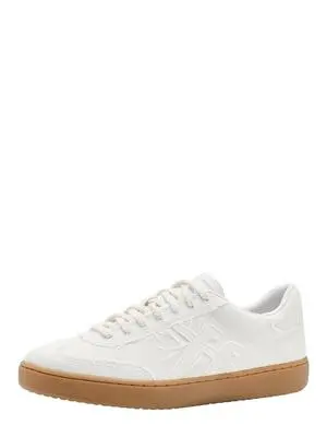 Fitflop Frayed Denim T-toe Trainers - White