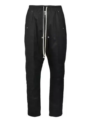 Rick Owens Drawstring-waistband Drop-crotch Trousers - Black