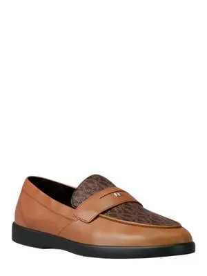 Michael Kors Wesley Logo-print Loafers - Brown