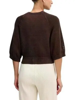 BENETTON Raglan Sleeve Sweater - Brown