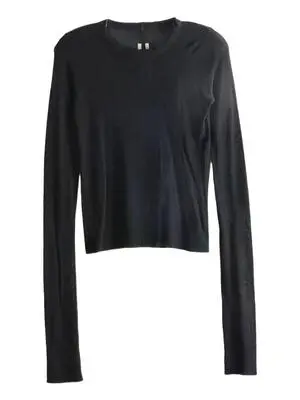 Rick Owens Ribbed Long-sleeve T-shirt - Black