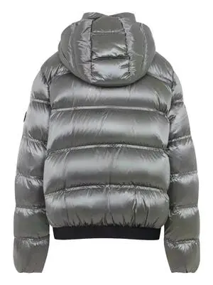 Moncler Moncler Quilted Hooded Jacket Grey