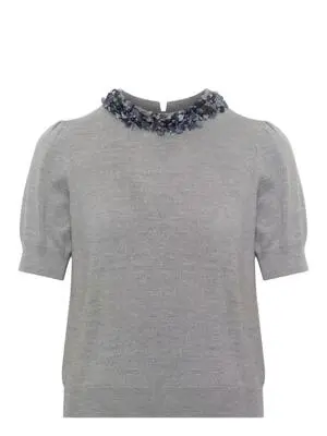 Ulla Johnson Sequin-embellished Jude Sweater - Grey