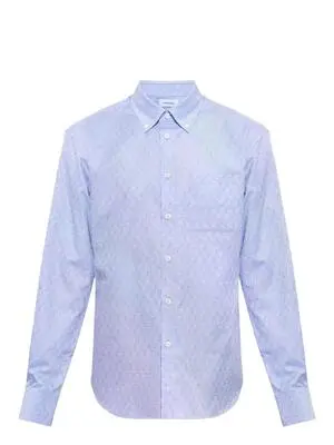 FERRAGAMO Gancini Jacquard Shirt - Blue