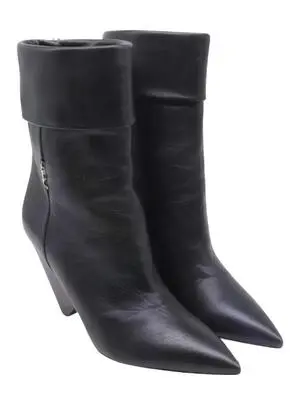 Saint Laurent Niki Wedge Ankle Boots - Black