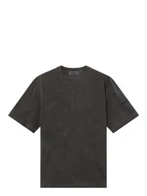 Stone Island Faded-effect Logo-patch T-shirt - Grey