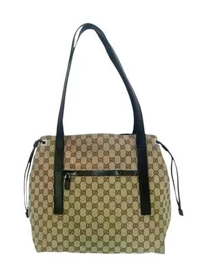 Gucci Gg Canvas Tote Bag - Brown