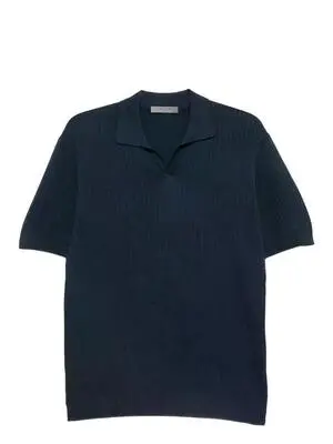 Corneliani Ribbed-knit T-shirt - Blue