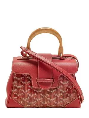Goyard 2019 Saigon Mini Top Handle Bag - Red
