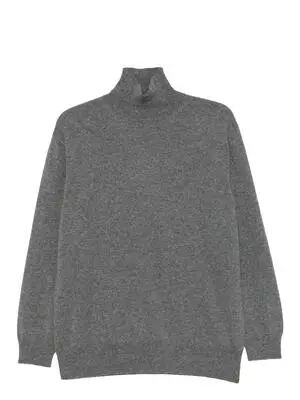Malo High-neck Cashmere Sweater - Grey