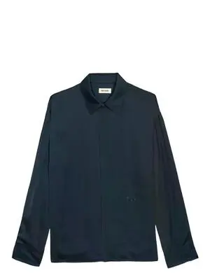 Zadig&Voltaire Tyrica Satin Shirt - Blue