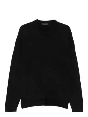 ZANONE Crew Neck Sweater - Black