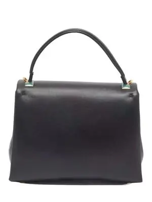 Red Valentino One Stud Leather Top Handle Bag - Black