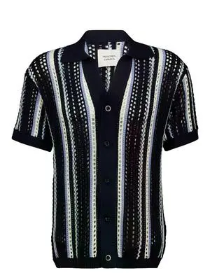 Frescobol Carioca Pinto Crochet-knit Shirt - Blue