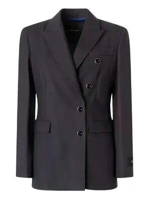Pinko Double-breasted Pinstripe Blazer - Blue