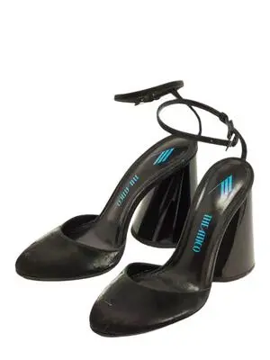 Attico Luz Ankle-strap Pumps - Black