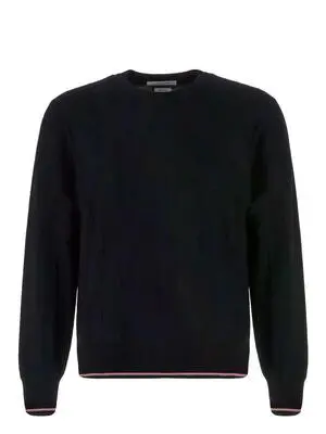 Thom Browne Ribbed-knit Long-sleeve Sweater - Blue