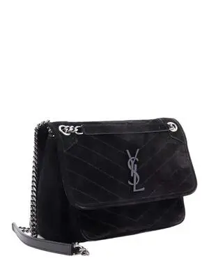 Saint Laurent Niki Chain Flap Bag - Black