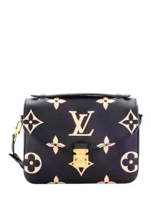 LOUIS VUITTON Louis Vuitton Monogram Empreinte Giant Pochette Metis Black